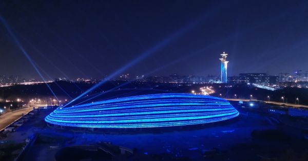 This Building Celebrates The Precision, Pace And Drama Of Speed Skating