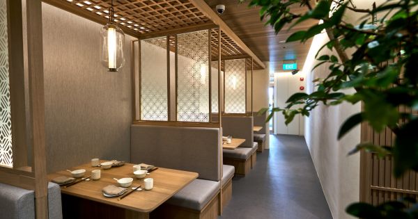 Chinese restaurant Yue Bai presents a minimalist setting